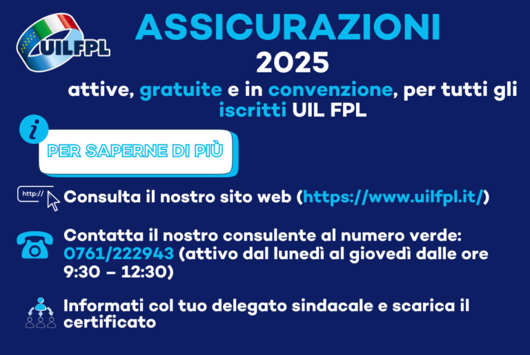 Assicurazione 2025: già attiva e gratuita per tutti gli iscritti UIL ...